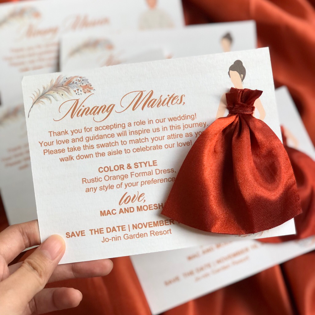 Swatch Card for Principal Sponsors With Envelope | Shopee Philippines