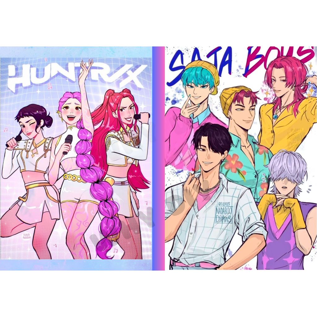 KPOP DEMON HUNTERS NOTEBOOK (5.8" X 8.3") – HUNTRIX LAMINATED COVER, NO ...