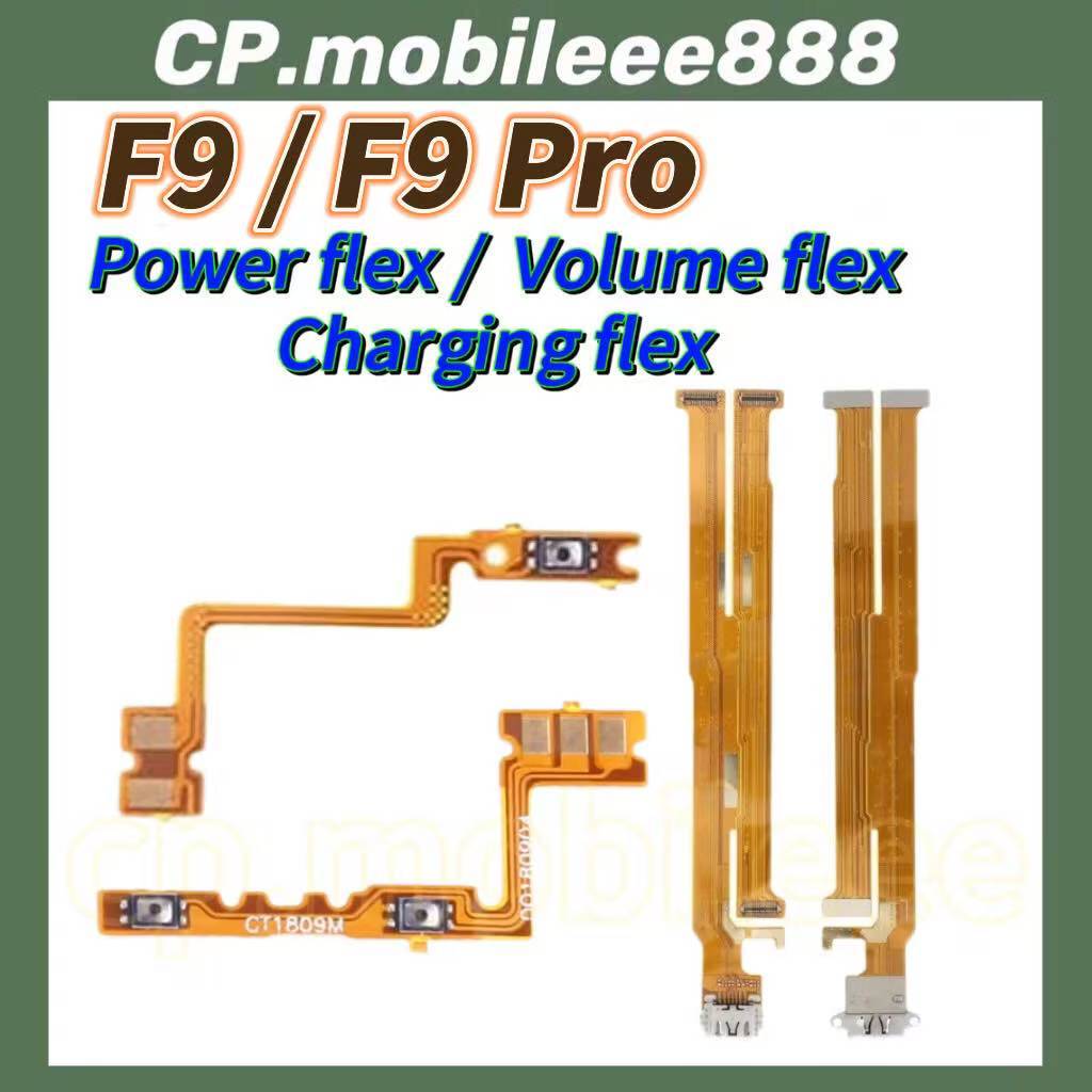 F9 F9 Pro Power Volume Flex Button Switch USB Charging Port Board For ...