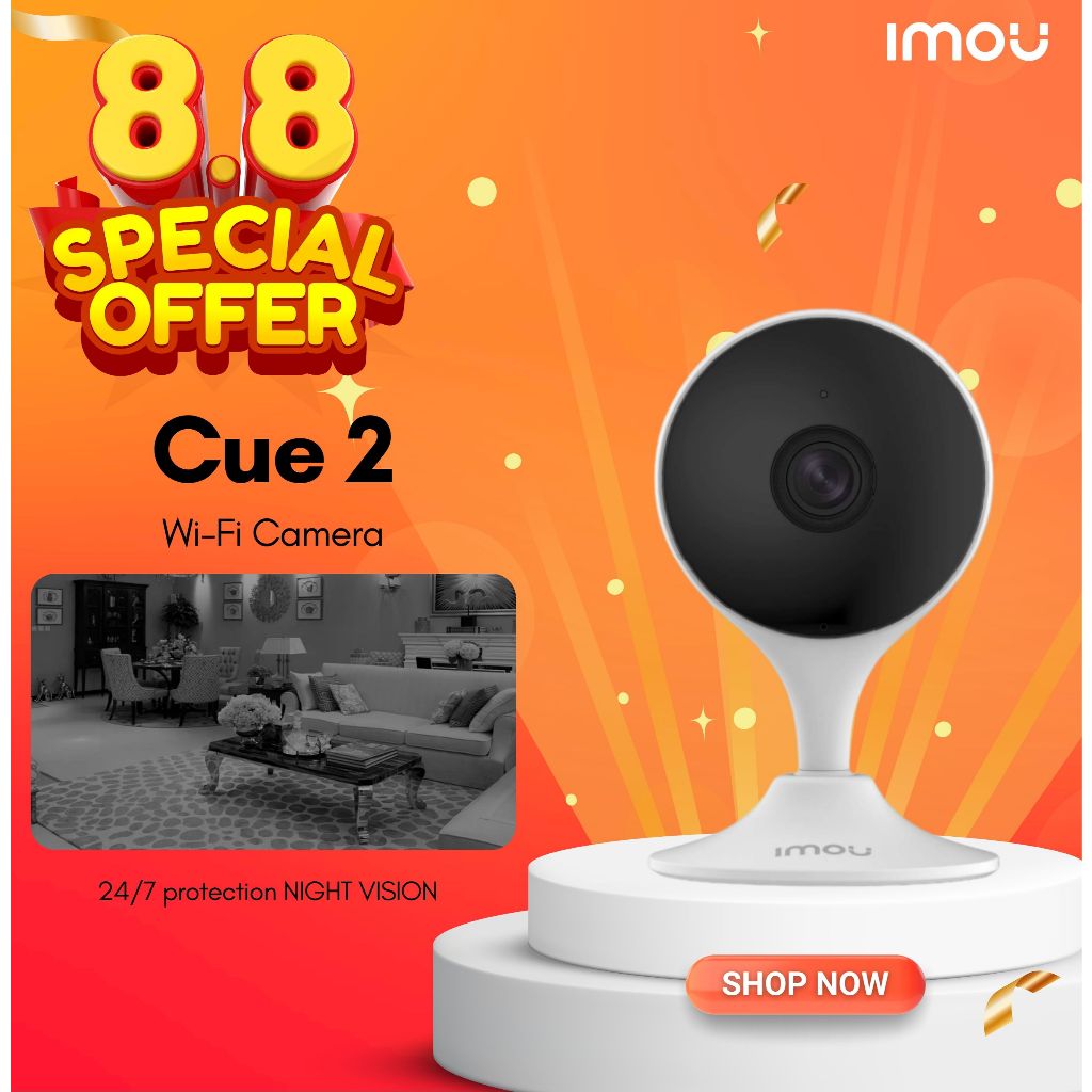 CCTV Camera Indoor Home Security Surveillance CUE 2 1080P Wi-Fi Camera ...