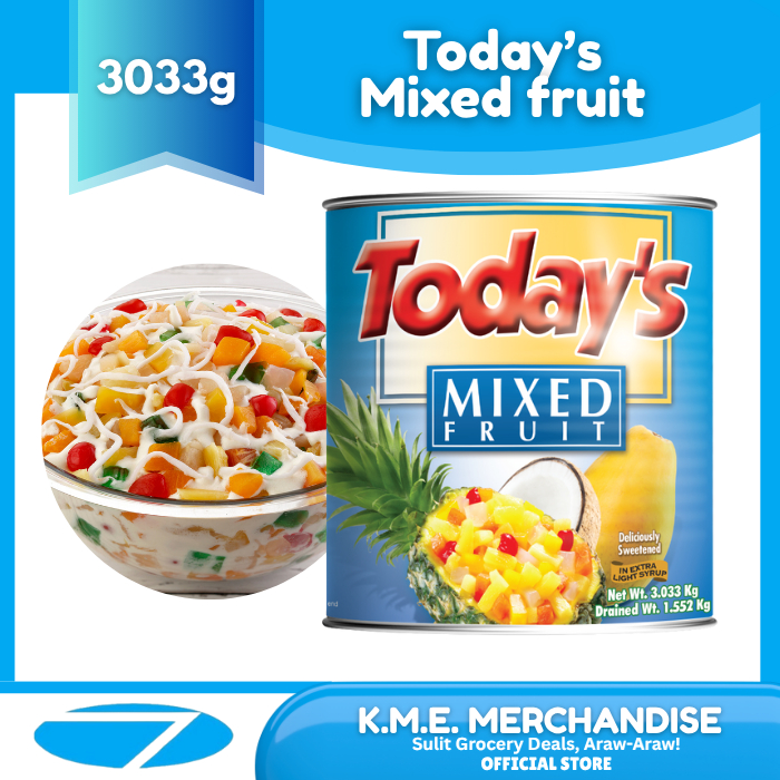 Today's Mixed Fruit cocktail (3kg) | Shopee Philippines