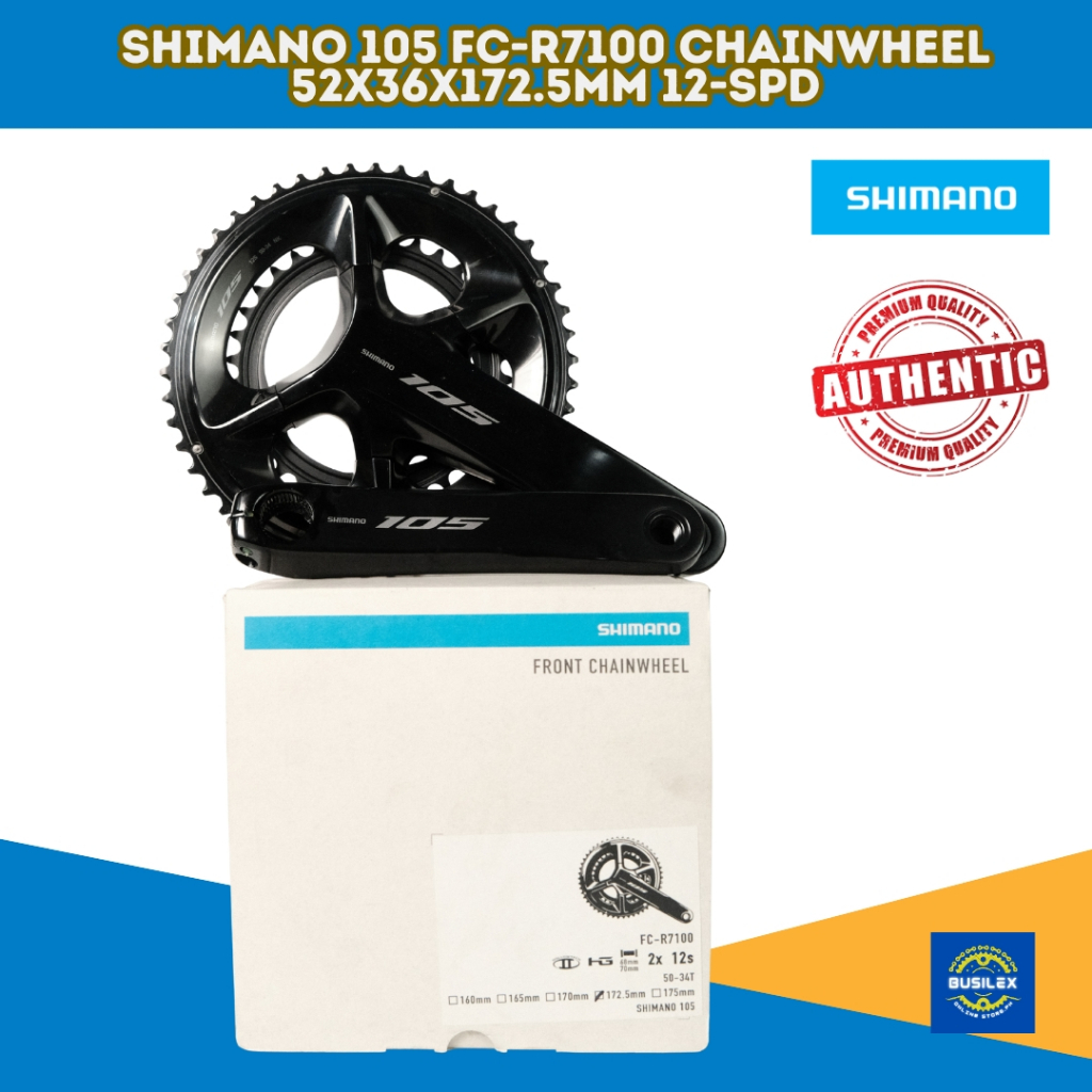 SHIMANO 105 R7000/R7100 Crankset / Chainwheel 2x11 speed | Shopee ...