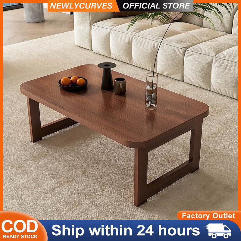 Simple Solid Wood Coffee Table Foldable Low Tea Table Modern Small ...