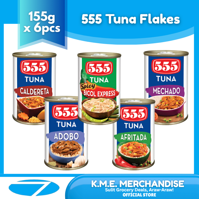 555 Tuna Flakes (155g x 6pcs) | Shopee Philippines