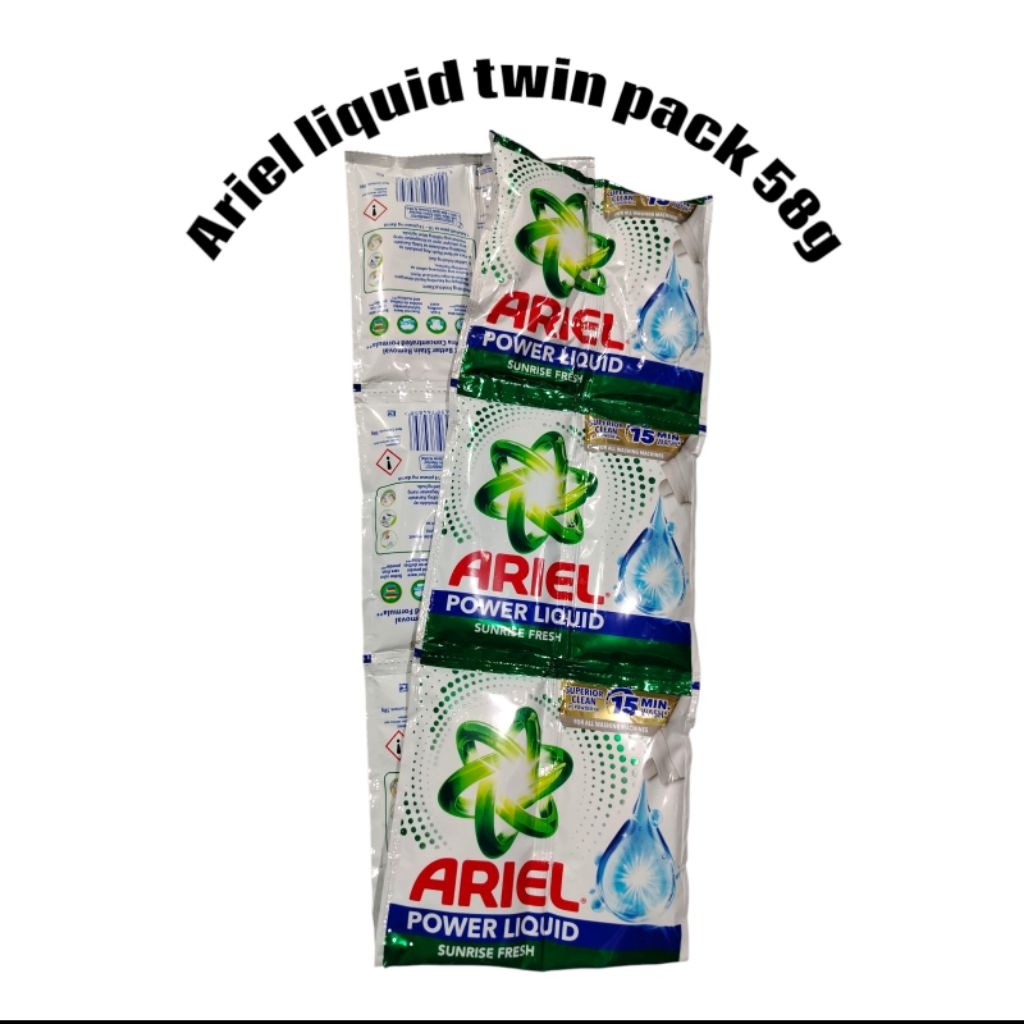 ARIEL LIQUID DETERGENT 58gx6PCS twinpack | Shopee Philippines