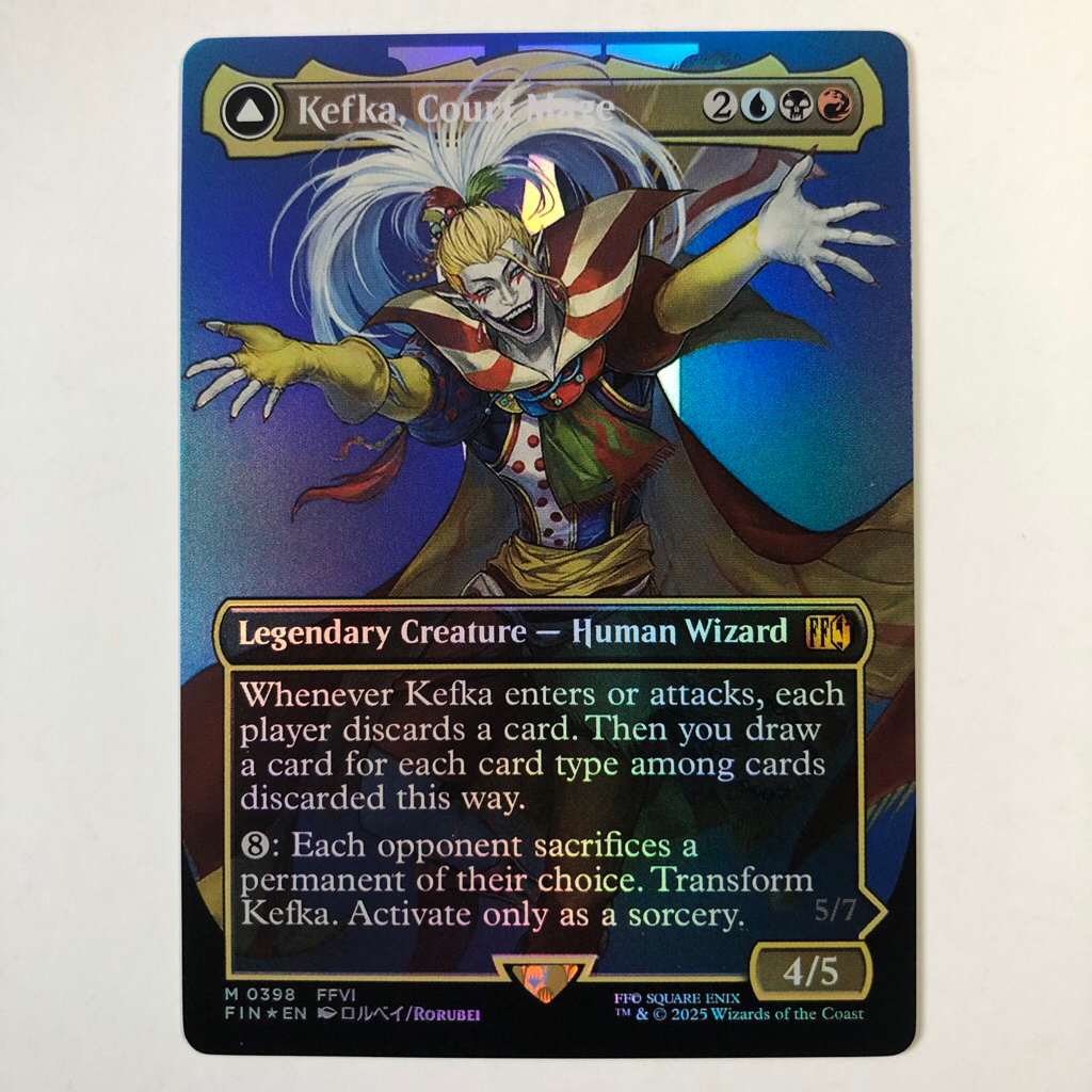 Playtest Card - Kefka, Court Mage (FIN) 0398 Borderless Foil | Shopee ...