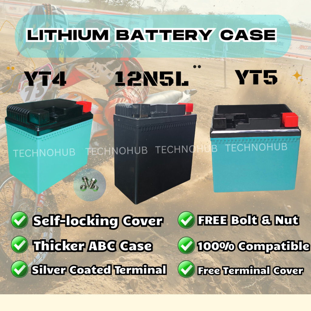 Motorcycle Battery Case YT4 YT5 YT14, DIY Battery Case, LiFepo4 Case ...