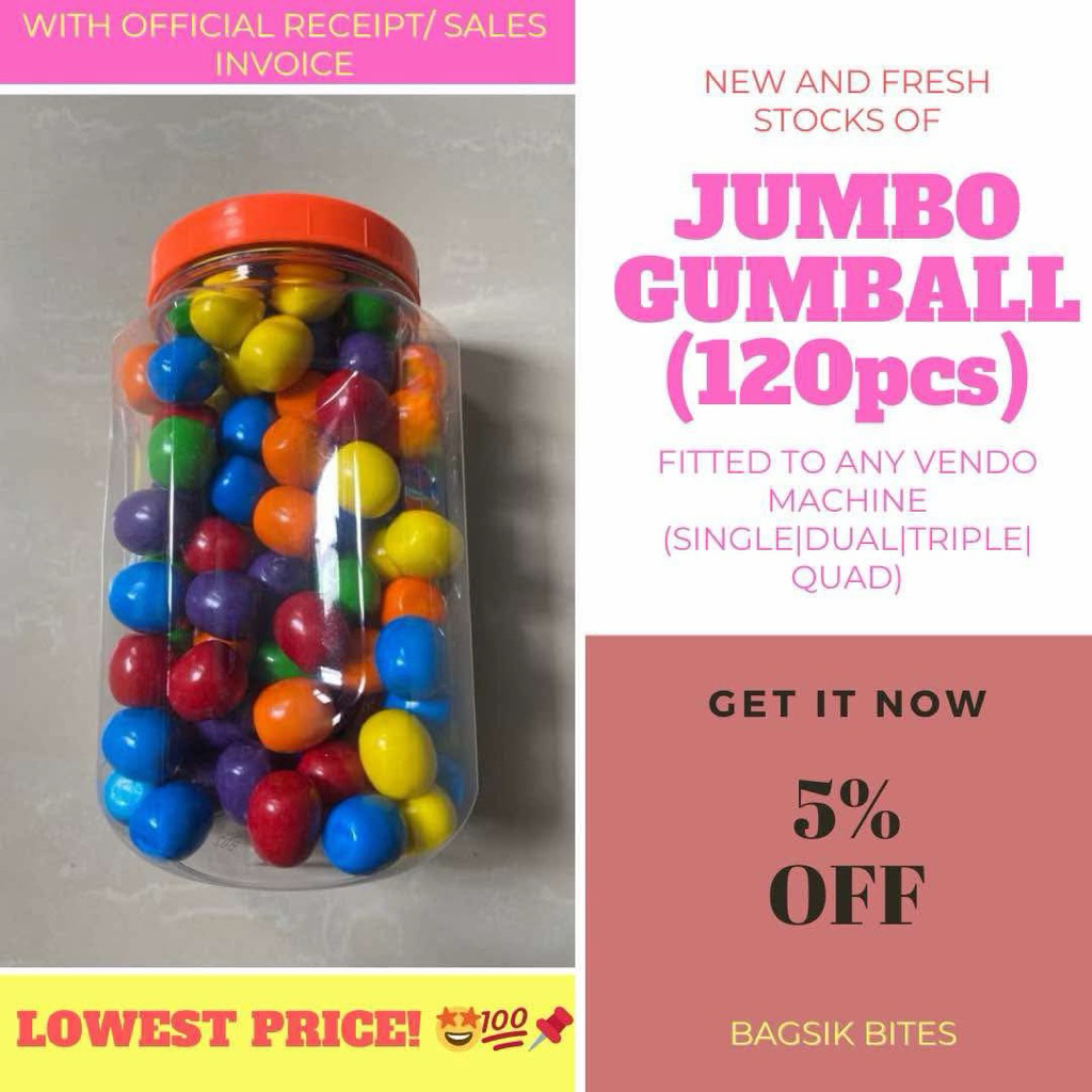 VENDO/VENDING CANDY MACHINE REFILLS: Jelly Beans (2500grams) | Shopee ...