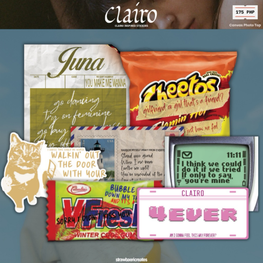 Clairo inspired stickers by baeri creates | Shopee Philippines