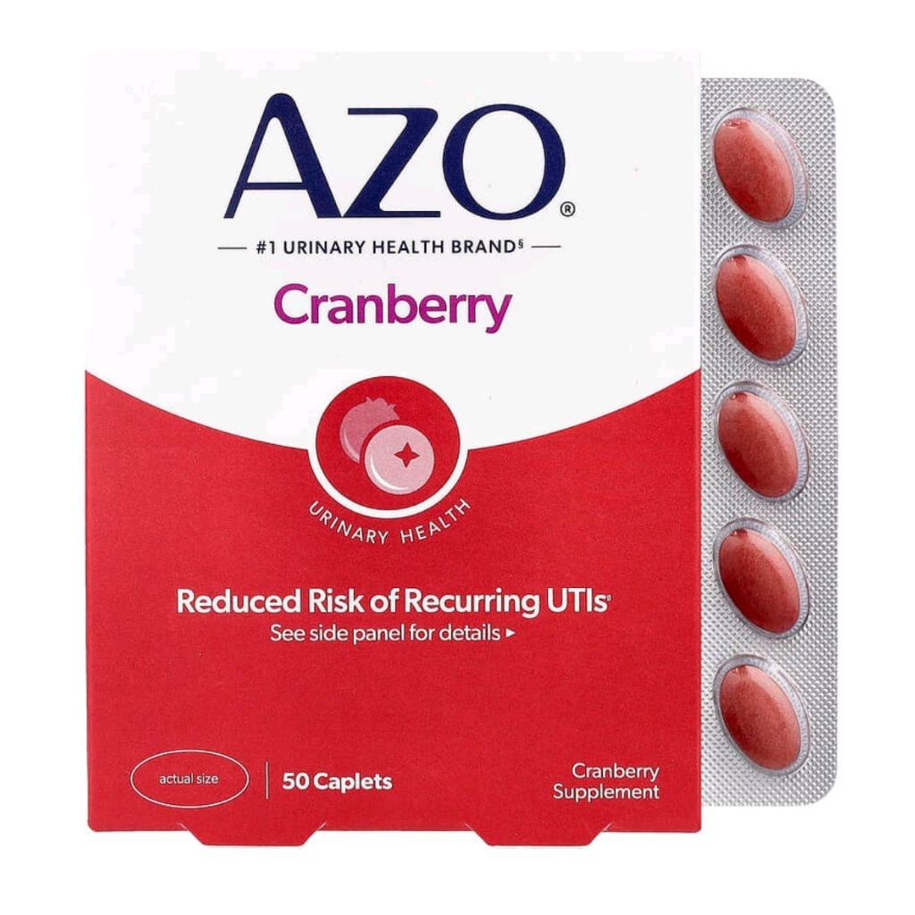 Azo, Urinary Tract Health, Cranberry, 50 Caplets, with Probiotic and ...