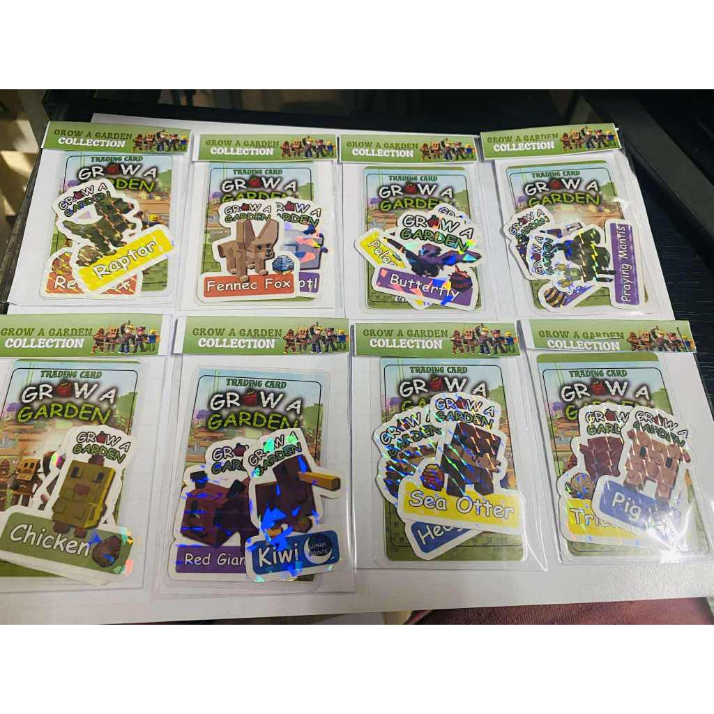 8 PACKS of Grow a Garden Trading Card + Stickers Collection | Lootbag ...