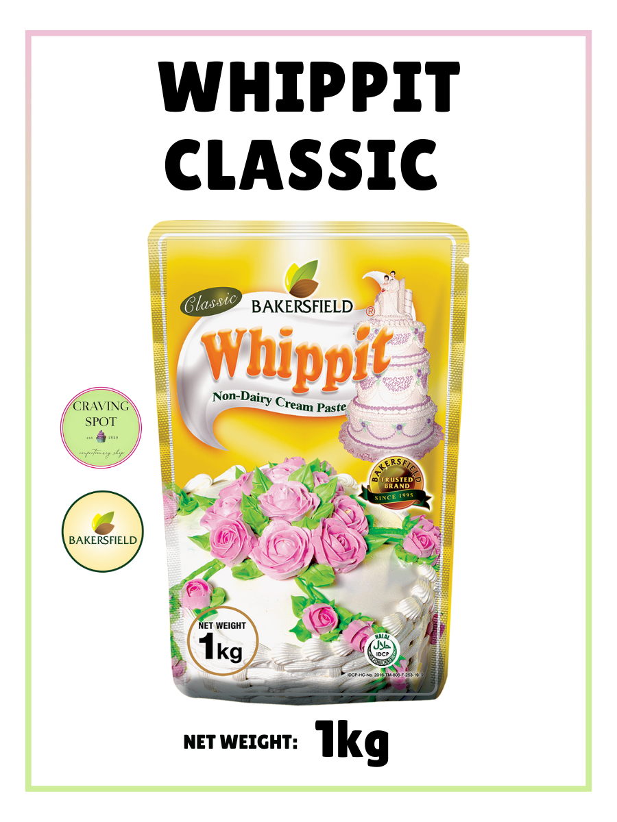 BAKERSFIELD WHIPPIT CLASSIC and BUTTERCREAM 1KG | 500G | Shopee Philippines