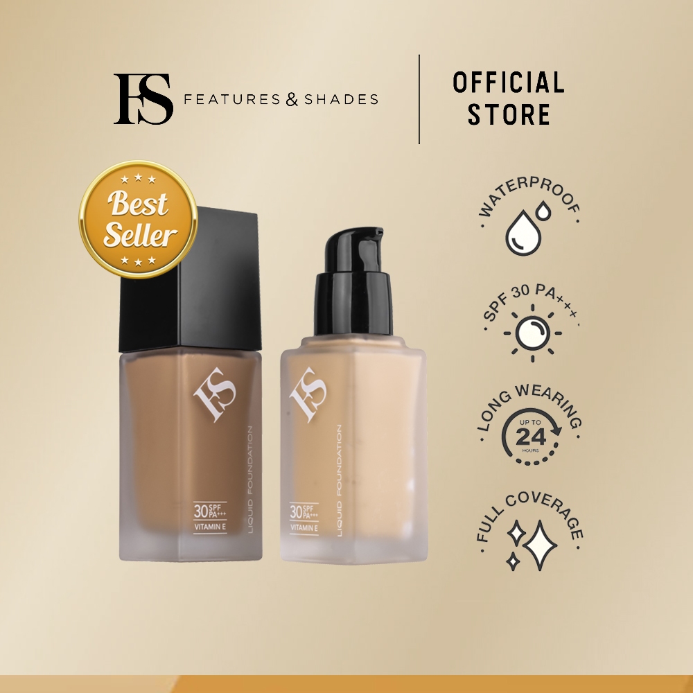 FS Features & Shades Liquid Foundation with SPF30+ PA+++ | Shopee ...