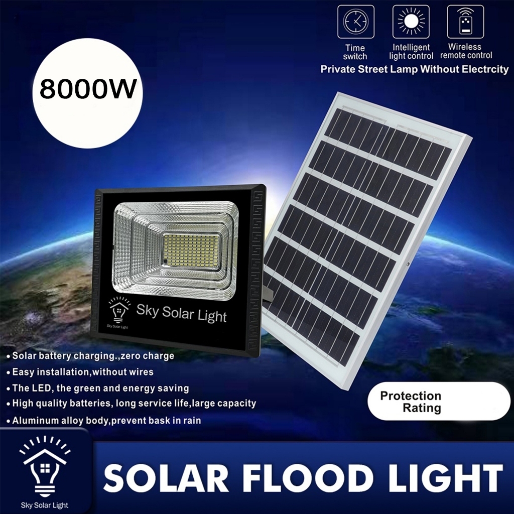 Solar Light 500/1000/2000/5000/8000 Watts Solar Lights Outdoor ...