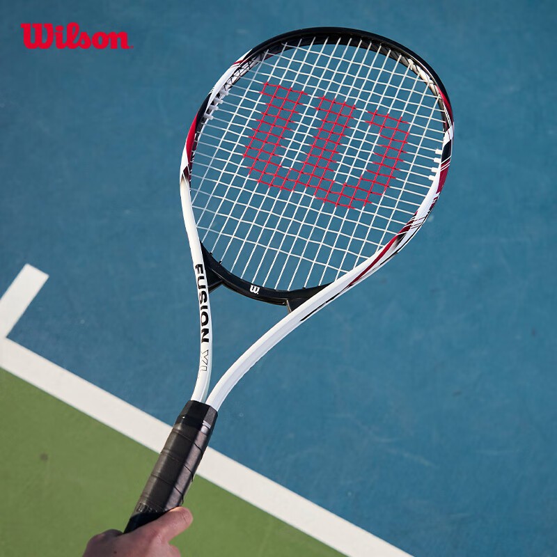 WILSON Fusion XL Tennis Recreational Racket for Beginner | Shopee ...