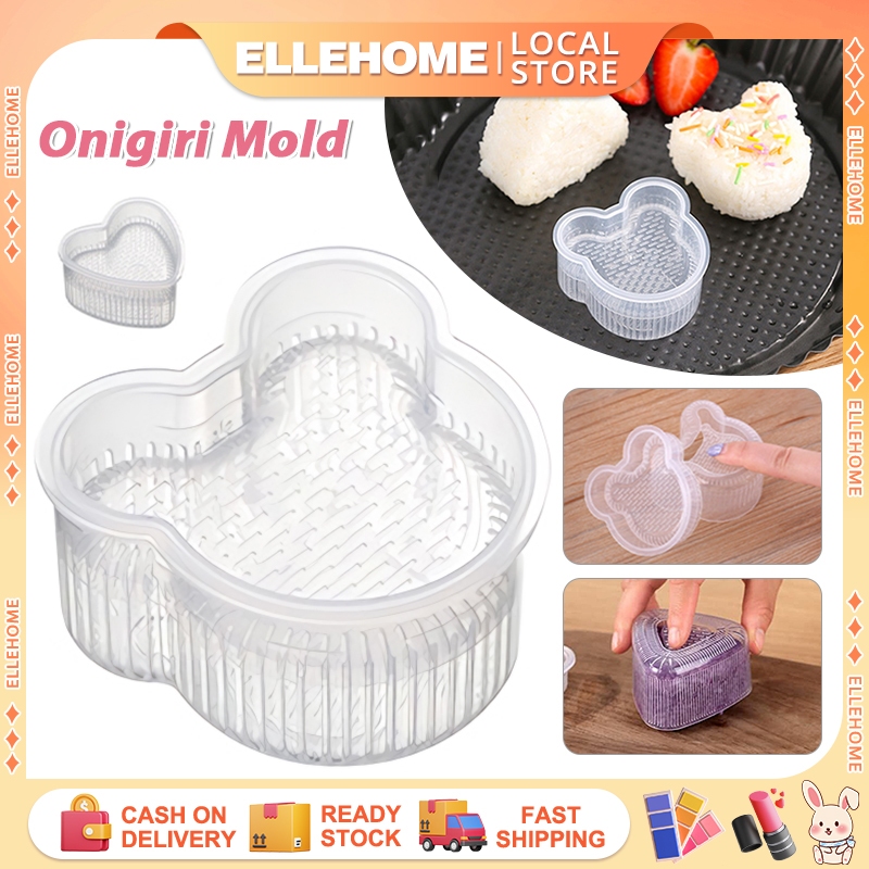 Onigiri Mold Plastic Rice Mold Maker Kit for Kids Sushi Molds DIY ...