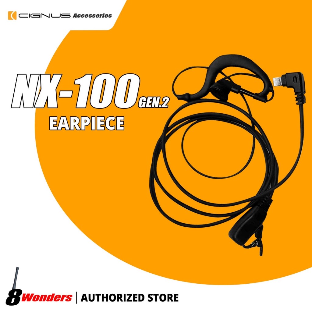 Cignus PTT Earpiece for NX Series (NX SLIM, NX100GEN2, NX200, NX300 ...