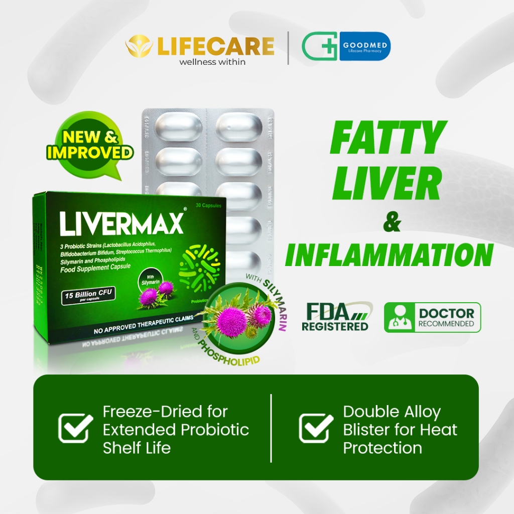 Livermax Probiotics with Silymarin & Phospholipids for Fatty Liver ...