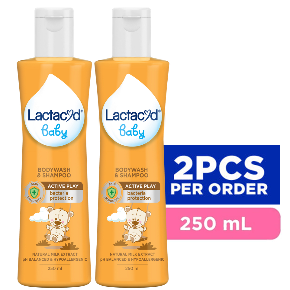 [2 PIECES] Lactacyd Baby Active Play Anti-Bacterial 2in1 Body Wash ...