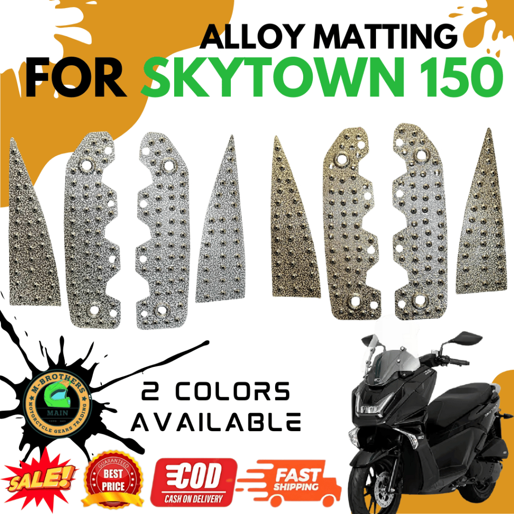 Kymco Skytown 150 Alloy/Powder Coated FootBoard Matting | Shopee ...