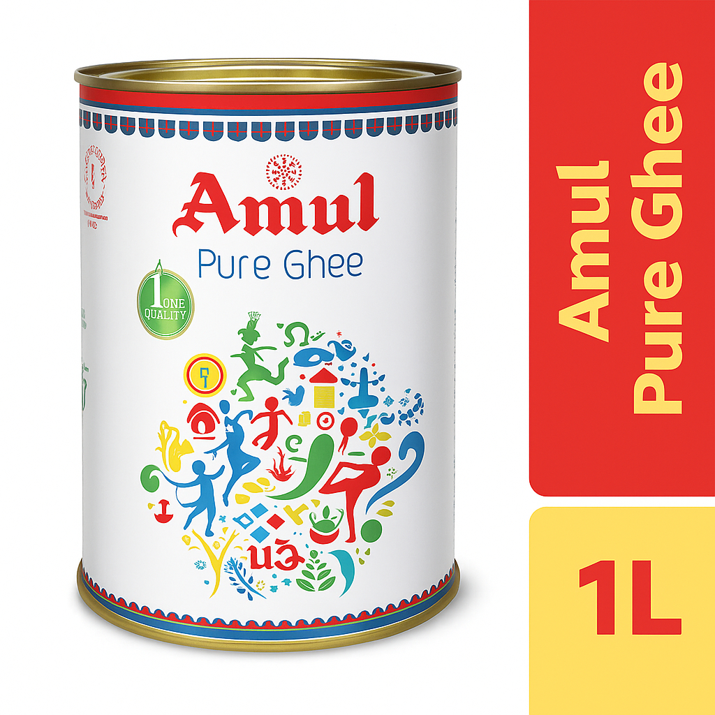 Amul Pure Desi Ghee I 1Litre Packaging I Madel in India | Shopee ...