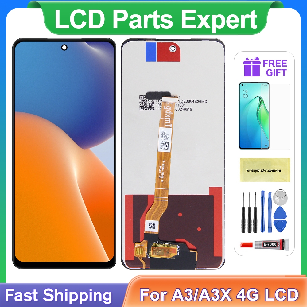 LCD with Frame For Oppo A3 CPH2683/A3X 4G CPH2641 LCD Display Touch ...