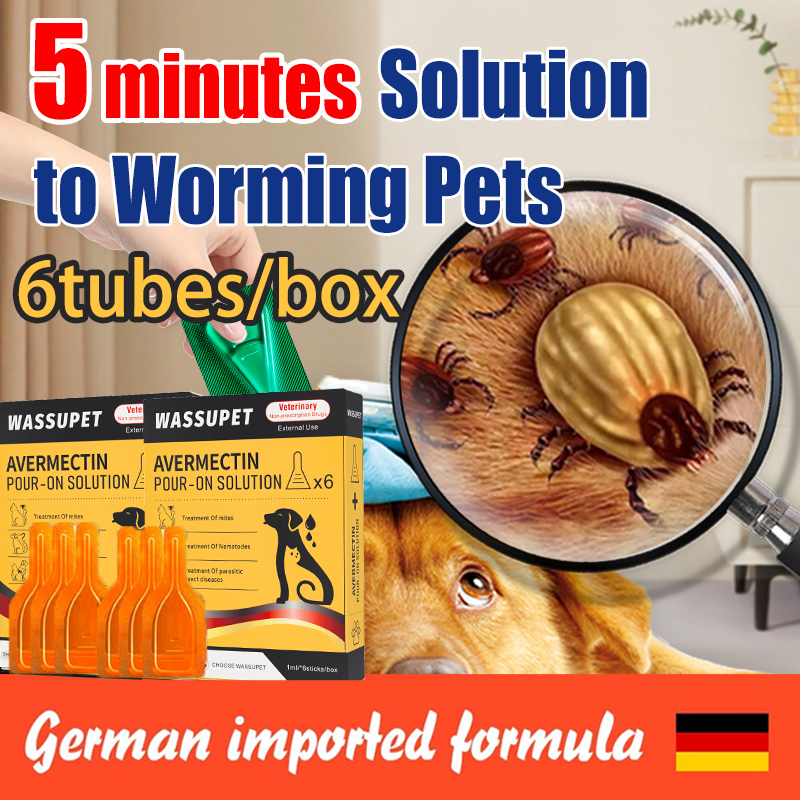 WASSUPET Tick and Flea Remover For Dogs 6TUBES Garapata Remover For ...