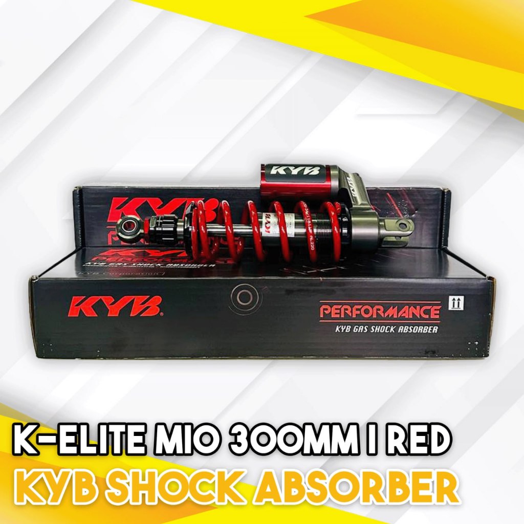 KYB SHOCK K- ELITE AND K-ALPHA FOR MIO BLACK & RED 300MM | Shopee ...