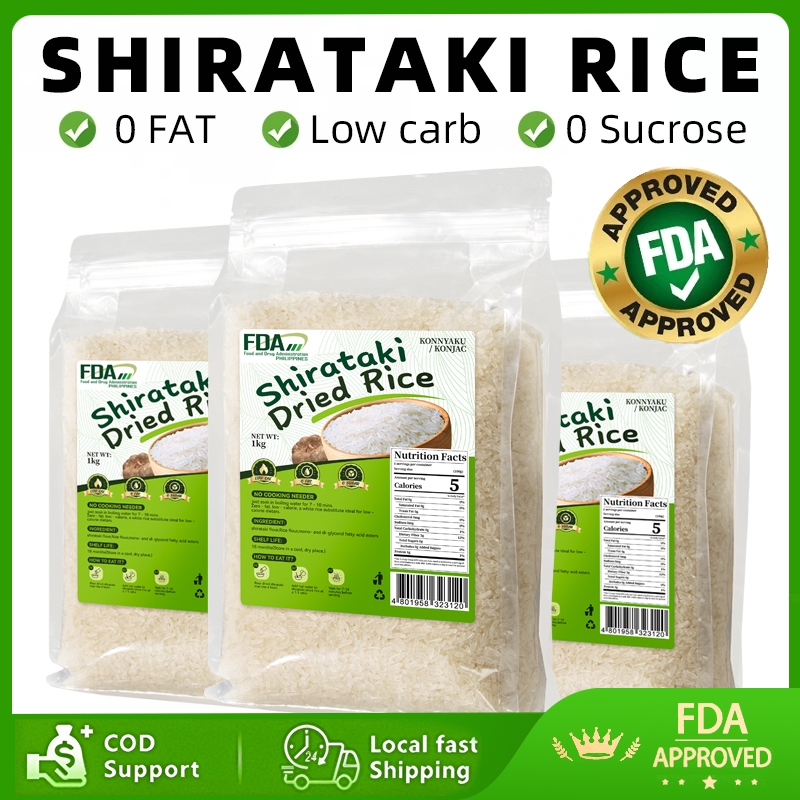 【Buy 1 Take 1】2KG Dried Shirataki Rice Dry Konjac Rice Keto/Low Carb ...