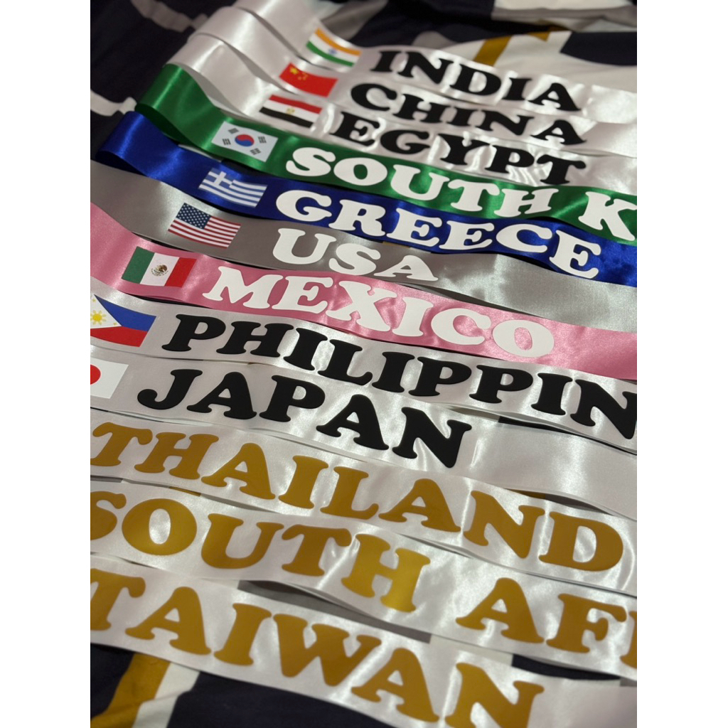 Sash for United Nation ALL COUNTRY AVAILABLE | Shopee Philippines