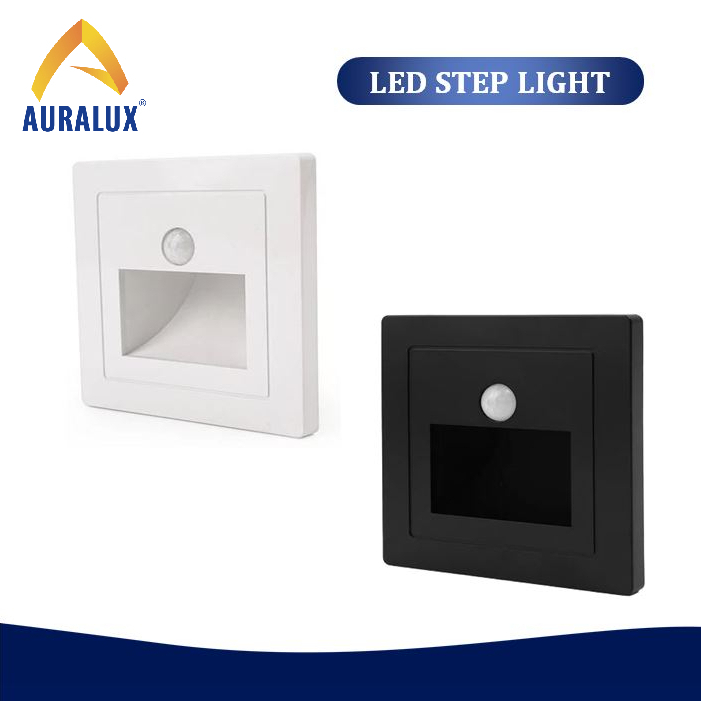 Auralux LED Wall Stair Step Lamp Corridor Night Lights Motion Sensor ...