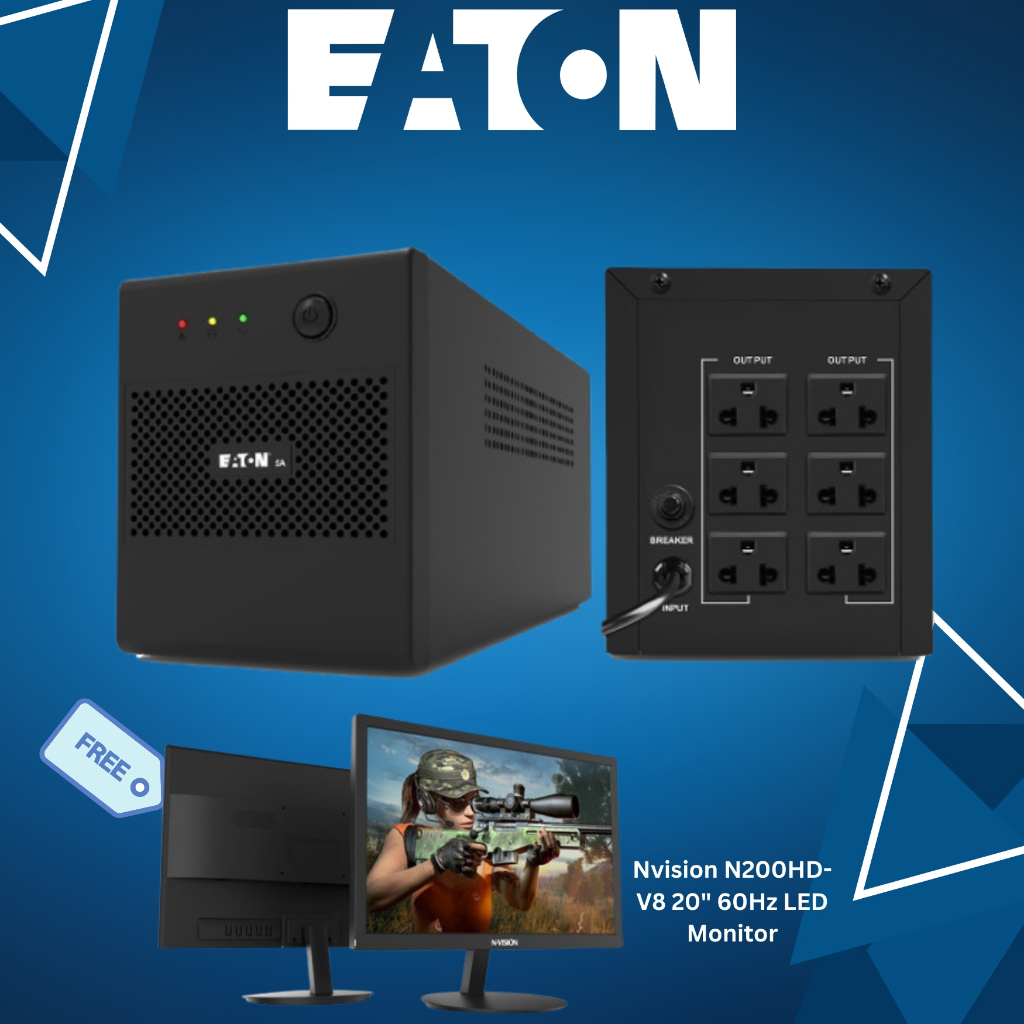 "Eaton 5A 1500I-NEMA 1500VA/900Watts Line Interactive W/ N-vision ...