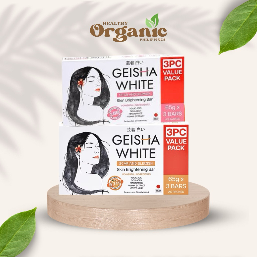 GEISHA WHITE Classic Intense Scar Blemish Skin Whitening Bar Soap Dark ...