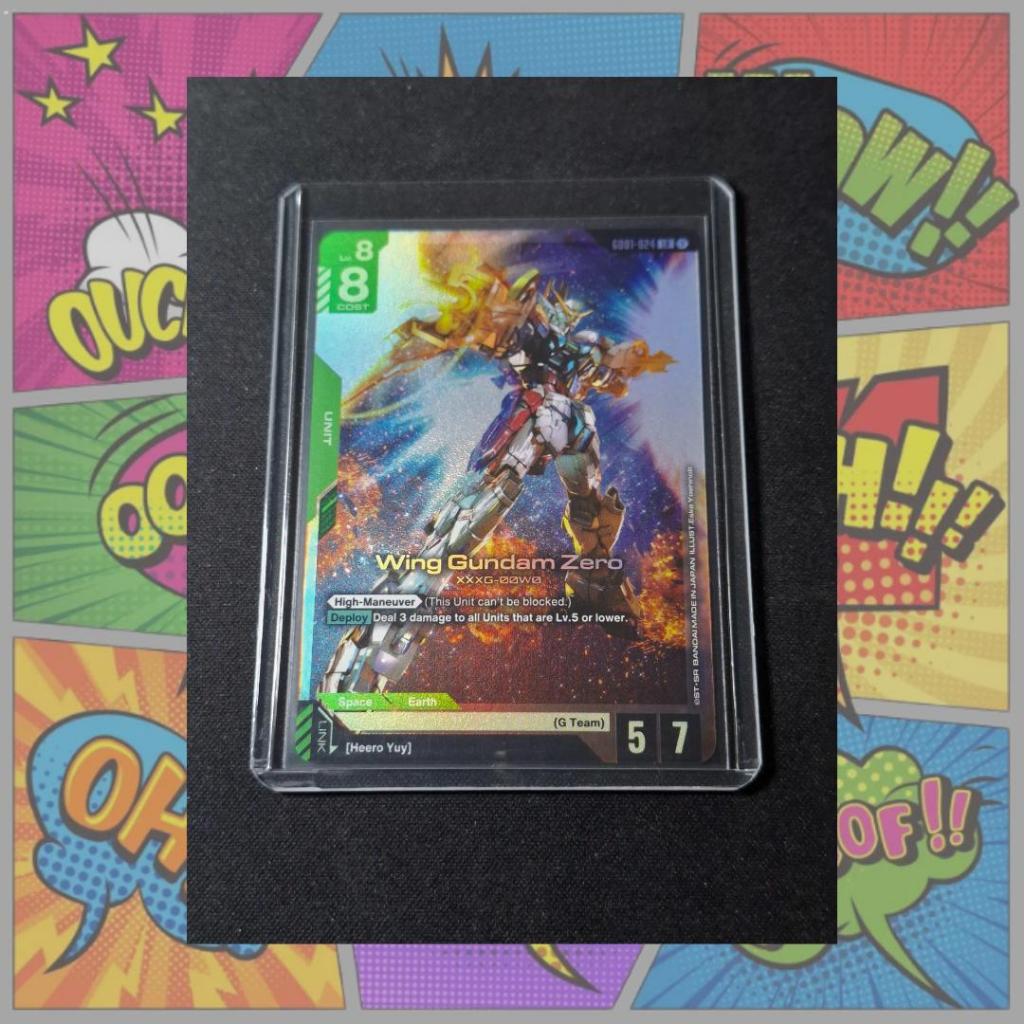 English Gundam Card Game [GD01] | GD01-024 Wing Gundam Zero LR | Shopee Philippines