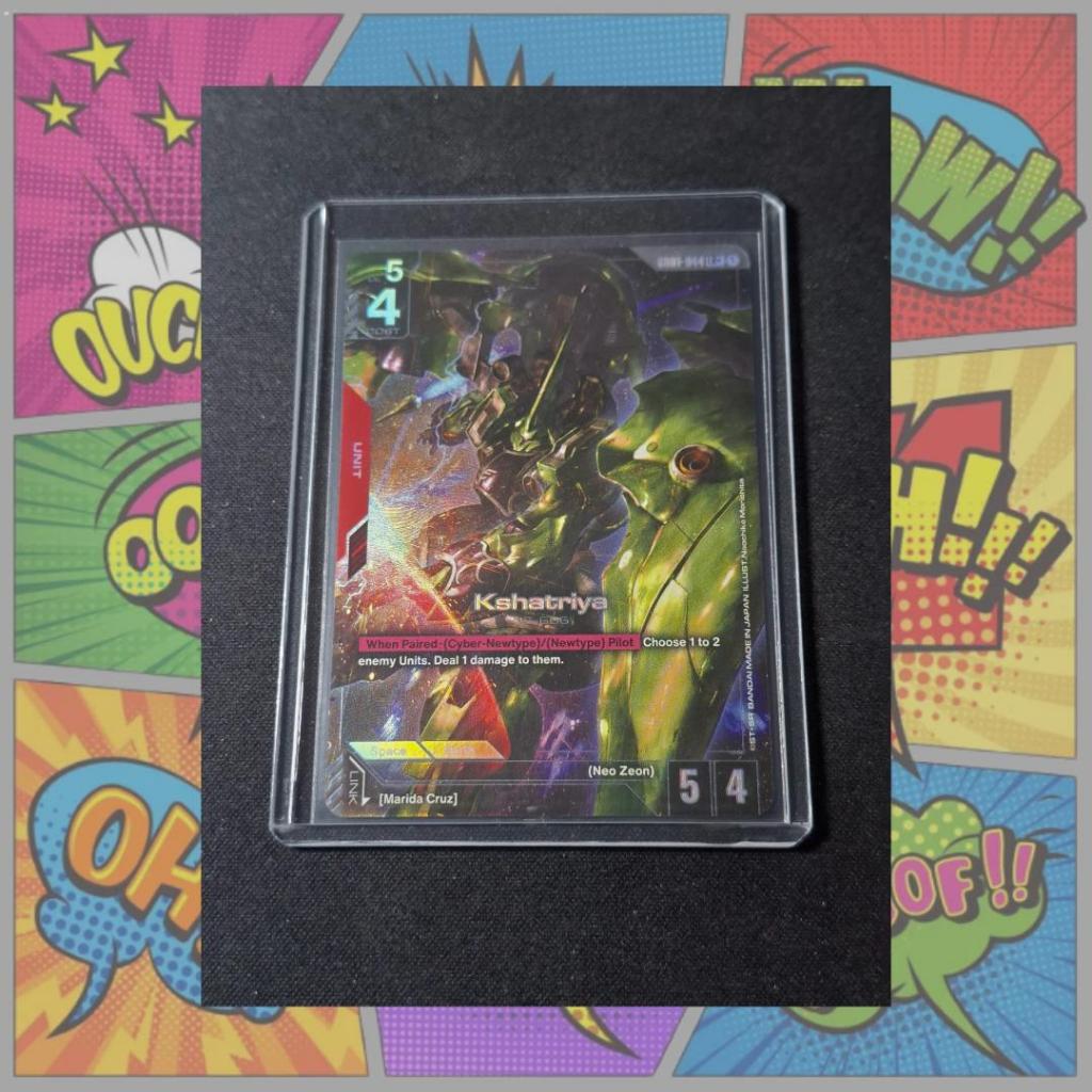 English Gundam Card Game [GD01] | GD01-044 Kshatriya LR+ | Shopee Philippines
