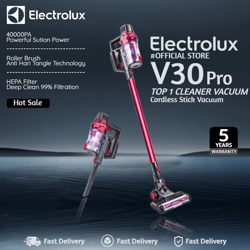 Electrolux V30 Pro Cordless Vacuum Cleaner For Home Wireless Vacuum ...