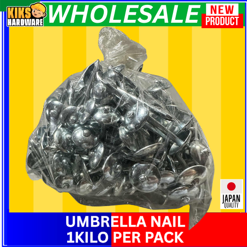 Umbrella Nail Per 1 Kilo (PER PACK) Roofing Nail For Corrugated Roof ...