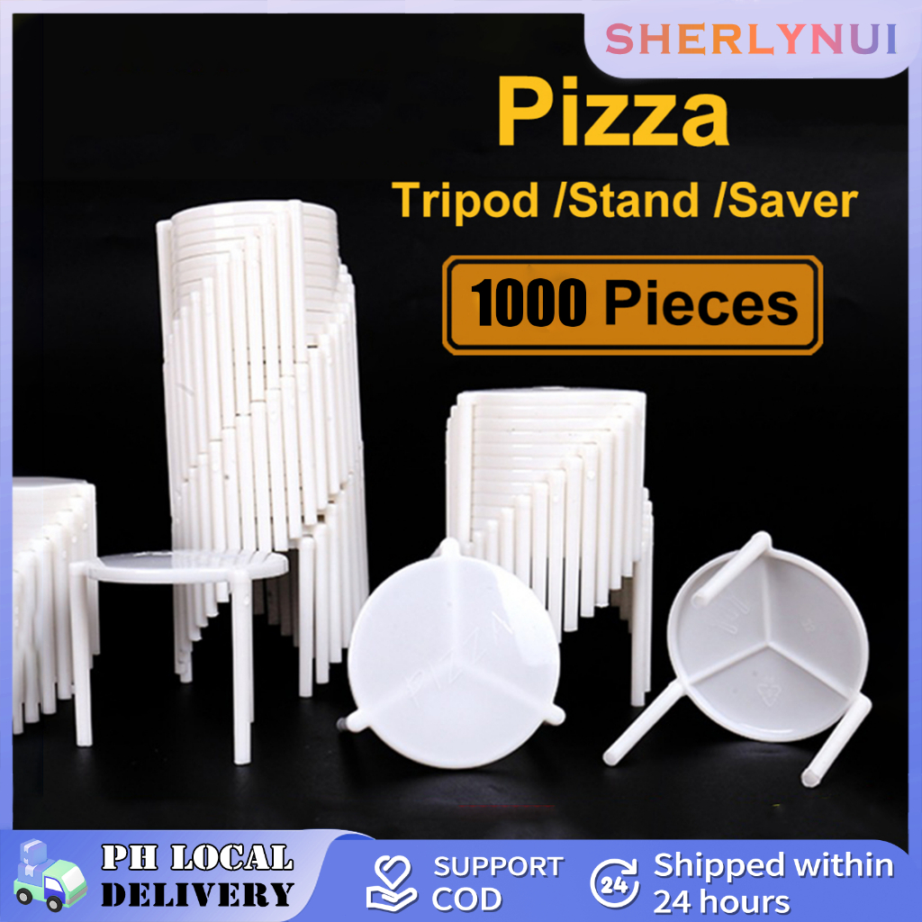 1000 Pcs/Set Pizza Stand Tripod Pizza Saver Catering Disposable White ...