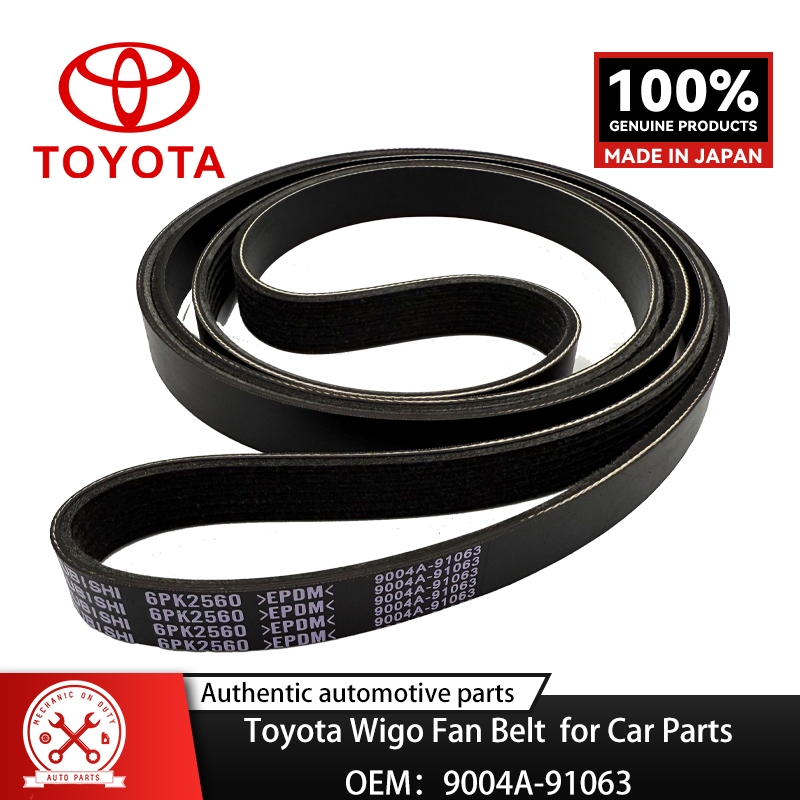 Toyota Wigo Fan Belt 9004A-91063/6PK1155 Toyota Car Parts | Shopee ...