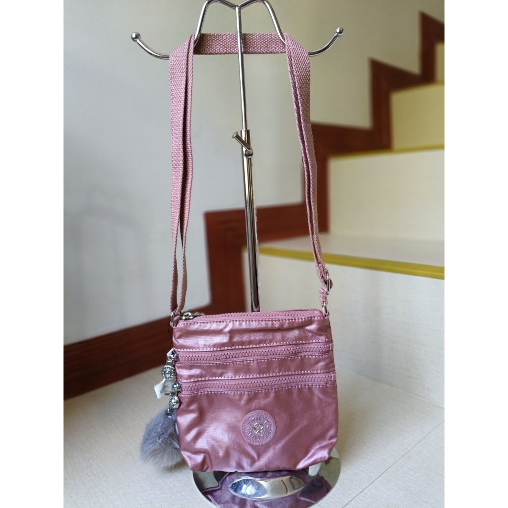 SALE!!Kipling #Alvar Extra Small Mini Bag in Metallic Maple | Shopee ...