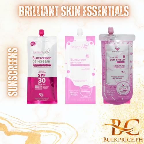 ORIGINAL‼BRILLIANT SUNBLOCK CREAM GEL CLASSIC, LIGHT PINK, PERFECT FORMULA 50G BIG | Shopee ...