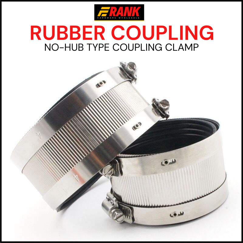 Rubber Coupling I No Hubless Coupling with Stainless Steel Clamps for ...