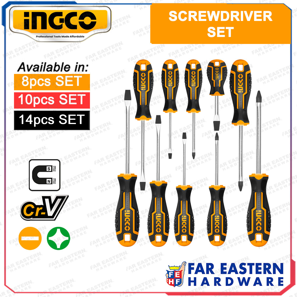 INGCO Screwdriver | Precision Set Flat | Phillips INHT | Shopee Philippines