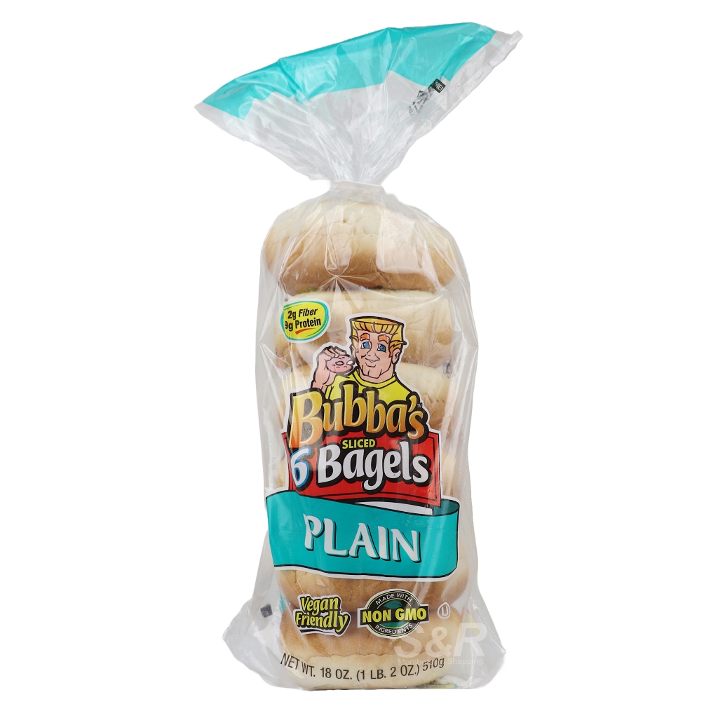 Bubba's Sliced Bagels Plain 6pcs | Shopee Philippines