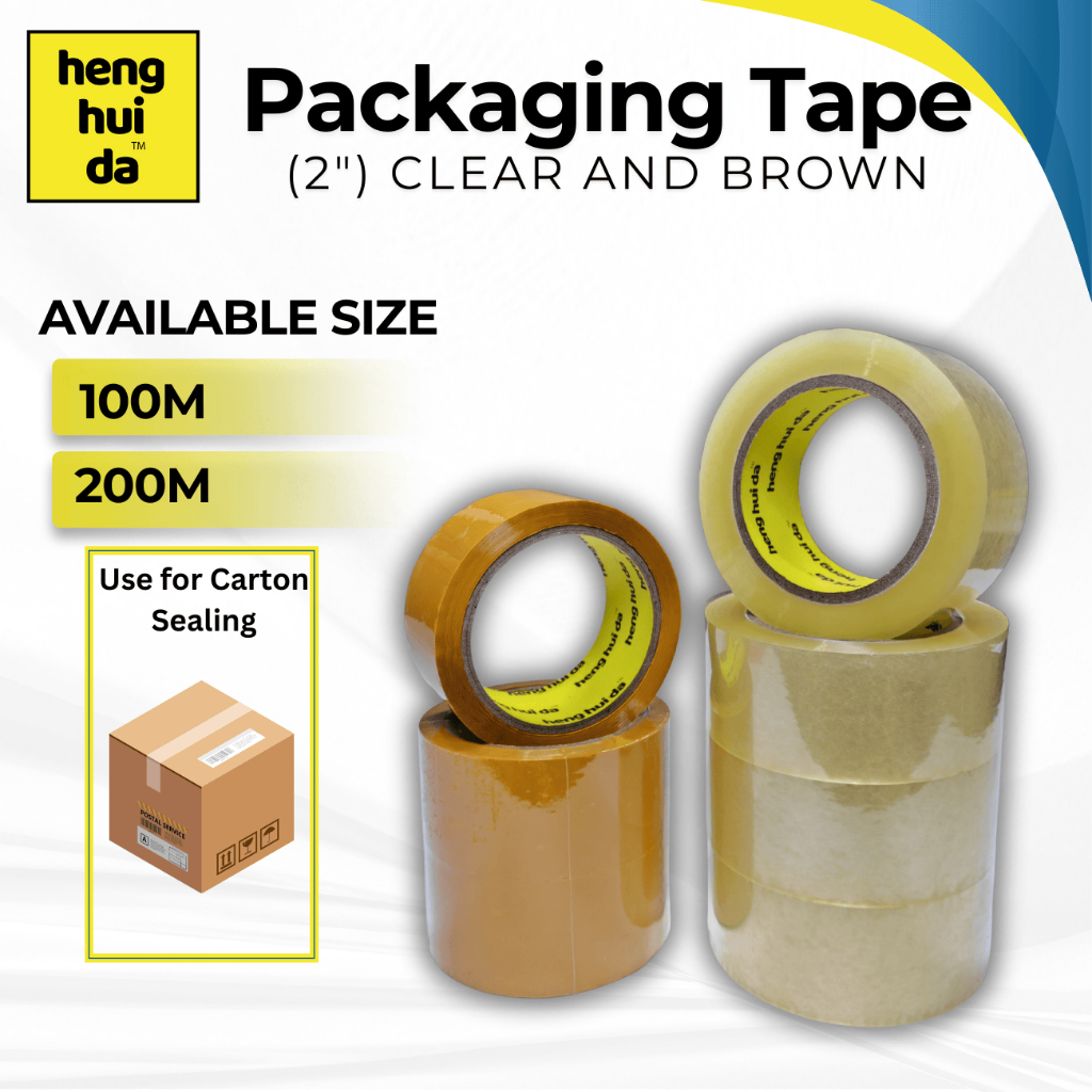 Clear/Brown Packaging Tape 4.8mm (2