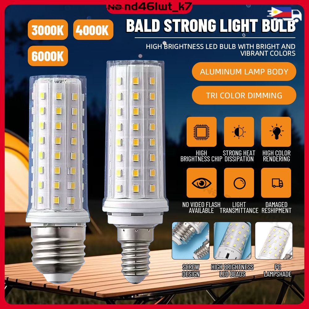 【SALE】E27 LED Corn Bulb 12W 16W 20W 26W TriColor Lamp Light AC 220V ...