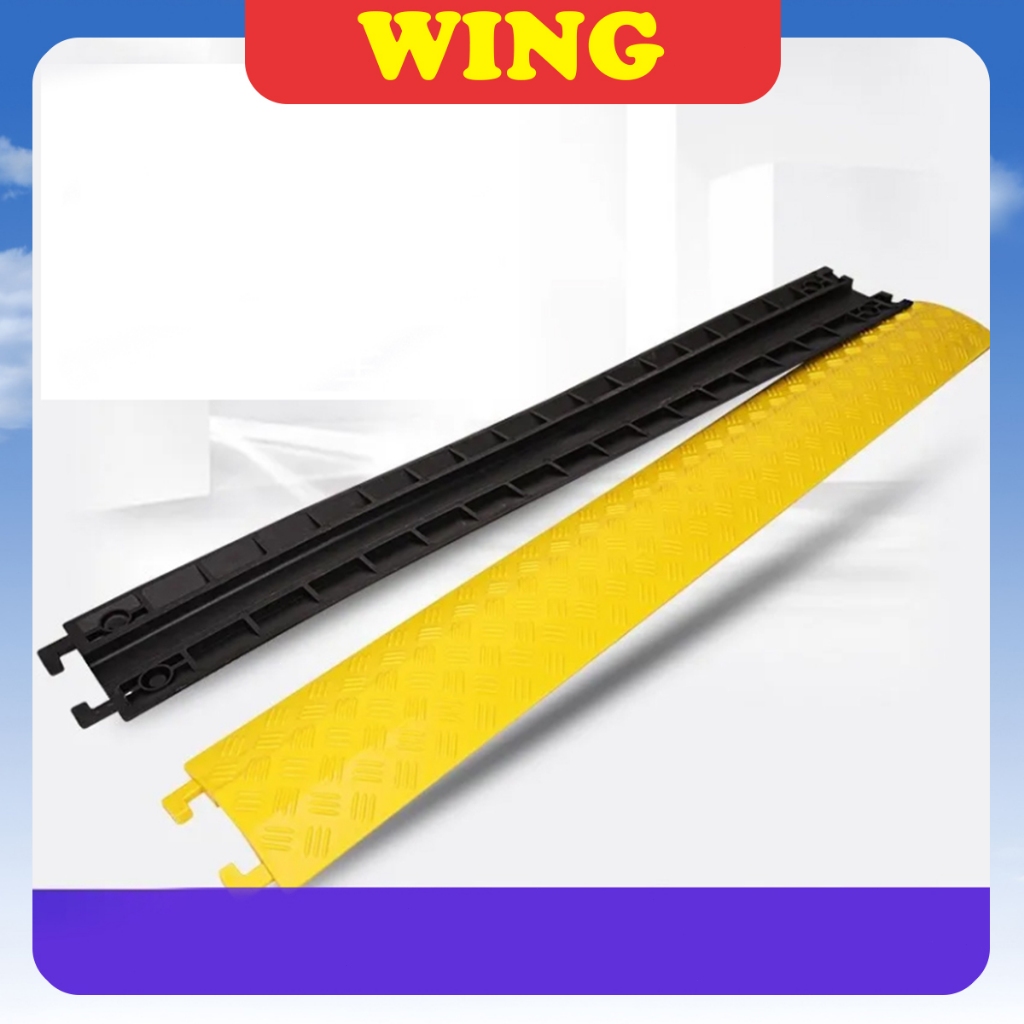 Rubber Cable Ramp Rubber Floor Protector Cable Cord Ramp 100cm x 13cm ...