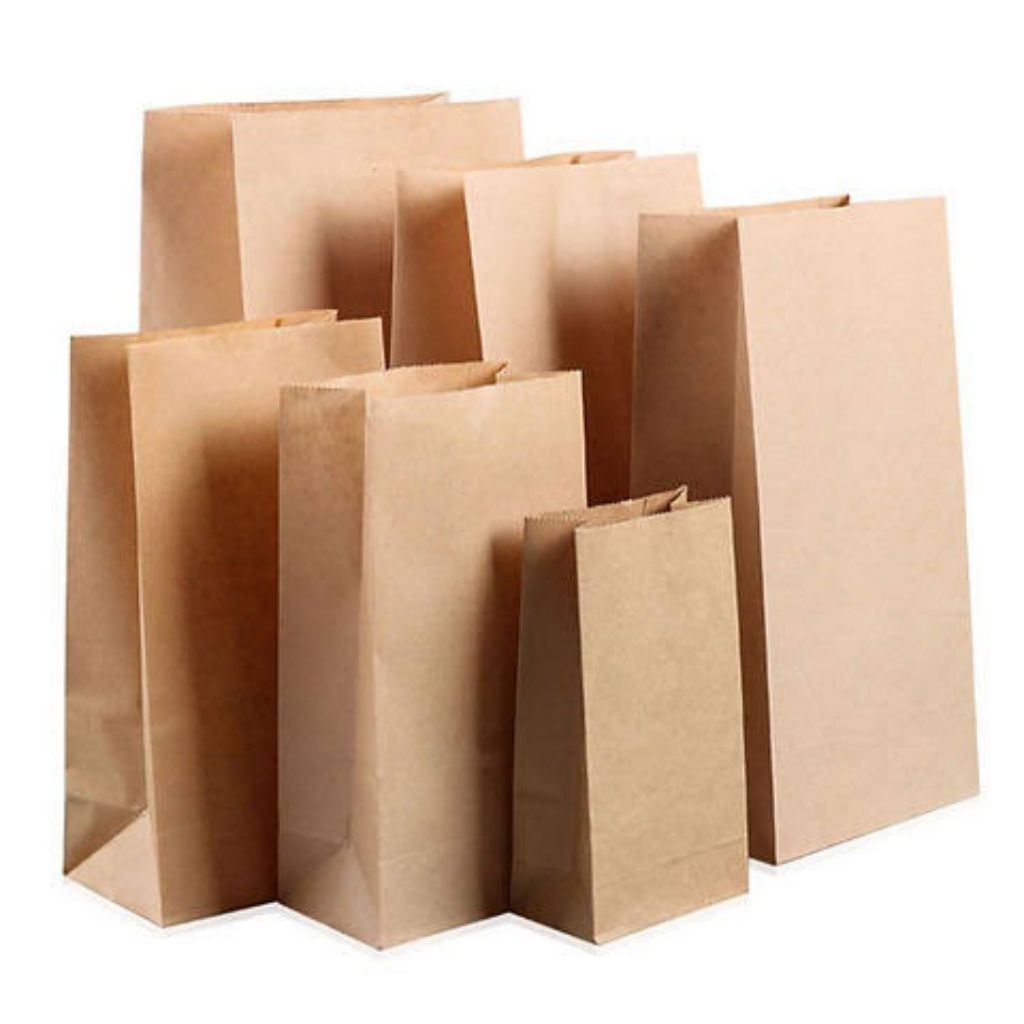 Brown Paper Bag | Kraft Paper Bag | Supot | Food Grade Paper Bag (50 ...