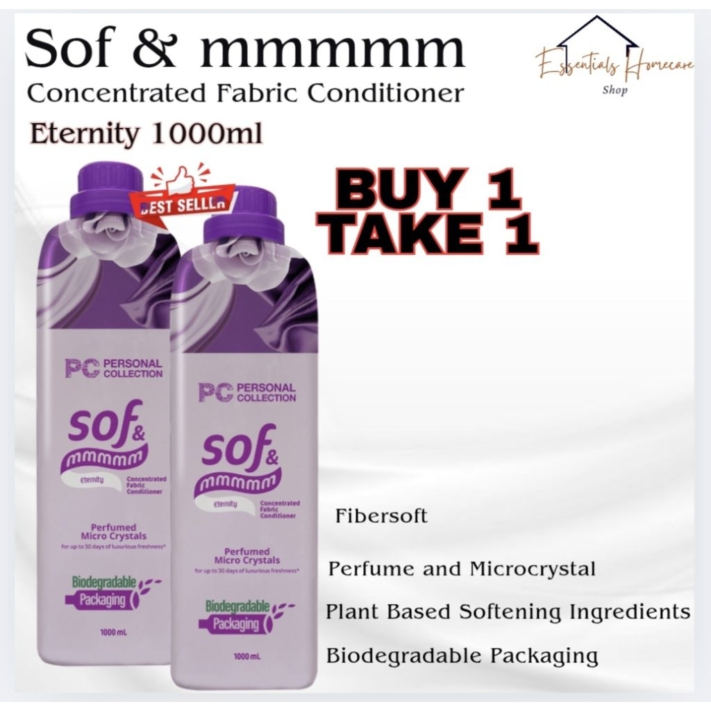 SOF & MMM ETERNITY FABRIC CONDITIONER BUY 1 TAKE 1 | Shopee Philippines