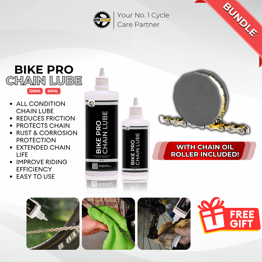 (BUNDLE) Gear Cycles Bike Pro Chain Lube with Oil Roller Lubricator ...